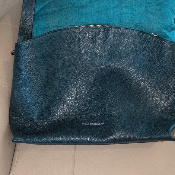 Viola Castellani | Bags | Viola Castellani Leather Teal ...